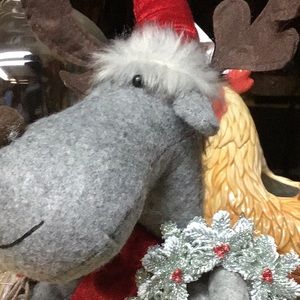 Holiday | Moose Gray Moose Christmas Holiday Farmhouse Decor | Poshmark